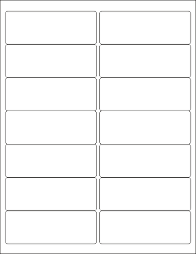 Address label template in vector format | Public domain vectors