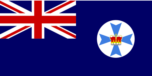Vector clip art of flag of Queensland | Public domain vectors
