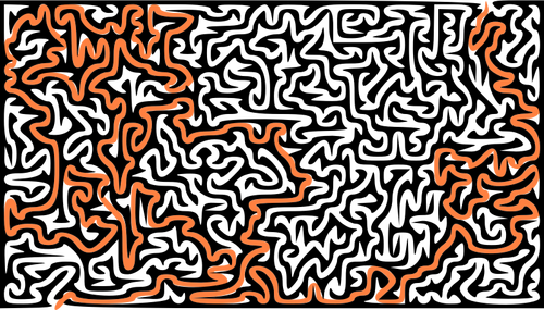 Maze solution image | Public domain vectors