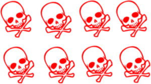 17098 pirate skull and crossbones clip art free | Public domain vectors