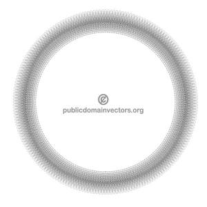 4621 round clip art frame | Public domain vectors