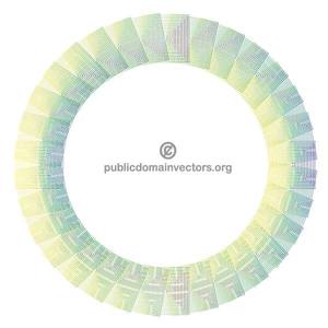 4621 round clip art frame | Public domain vectors