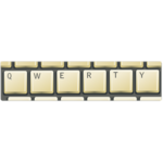 Vector illustration of a keyboard | Public domain vectors