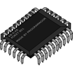 BIOS chip vector clip art | Vectores de dominio público