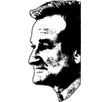 Comic graduate vector portrait | Public domain vectors