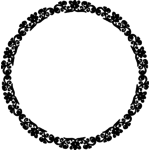 Floral decorative frame border vector clip art | Public domain vectors