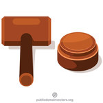 Gavel vector clip art | Public domain vectors
