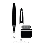 Vector clip art of black BIC pen | Public domain vectors
