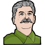 Joseph Stalin portrait vector image | Public domain vectors
