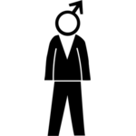 Homme signe vector image | Vecteurs publiques