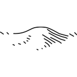 High hill map symbol vector image | Public domain vectors