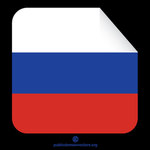 Russian flag stickers | Public domain vectors