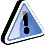 Trekant advarsel skilt med en utropstegn vektortegning | Offentlig ...